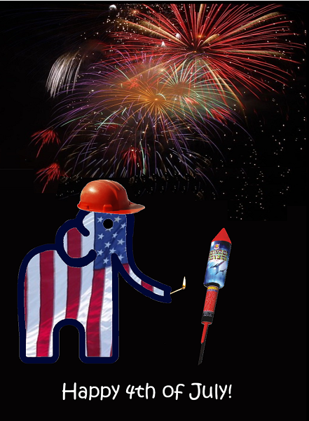 July 4th - Elephants Never